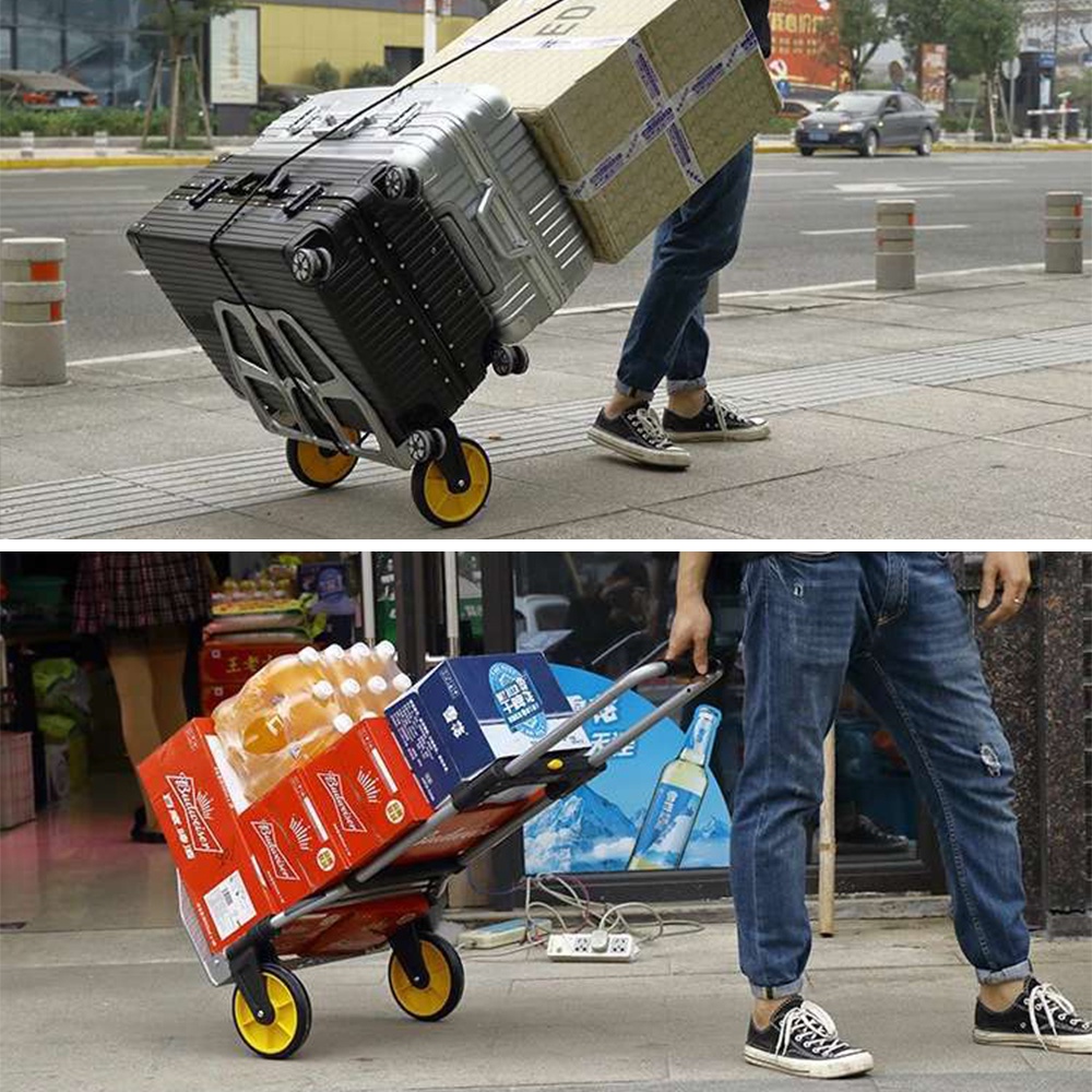 [120KG] Borong365 Heavy Duty Folding Trolley 2 Wheel Hand Truck ...