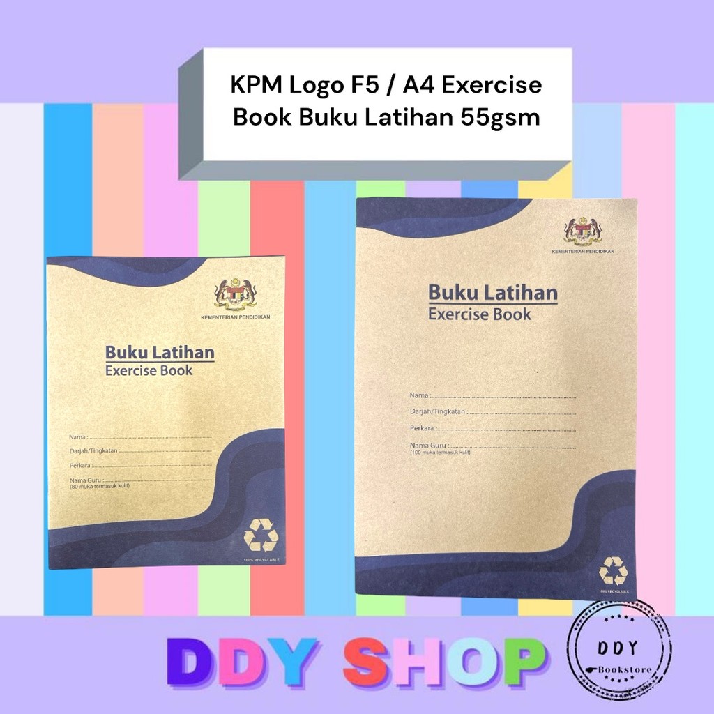 Ready Stock Kementerian Pendidikan Malaysia Logo Buku Latihan Recycle ...