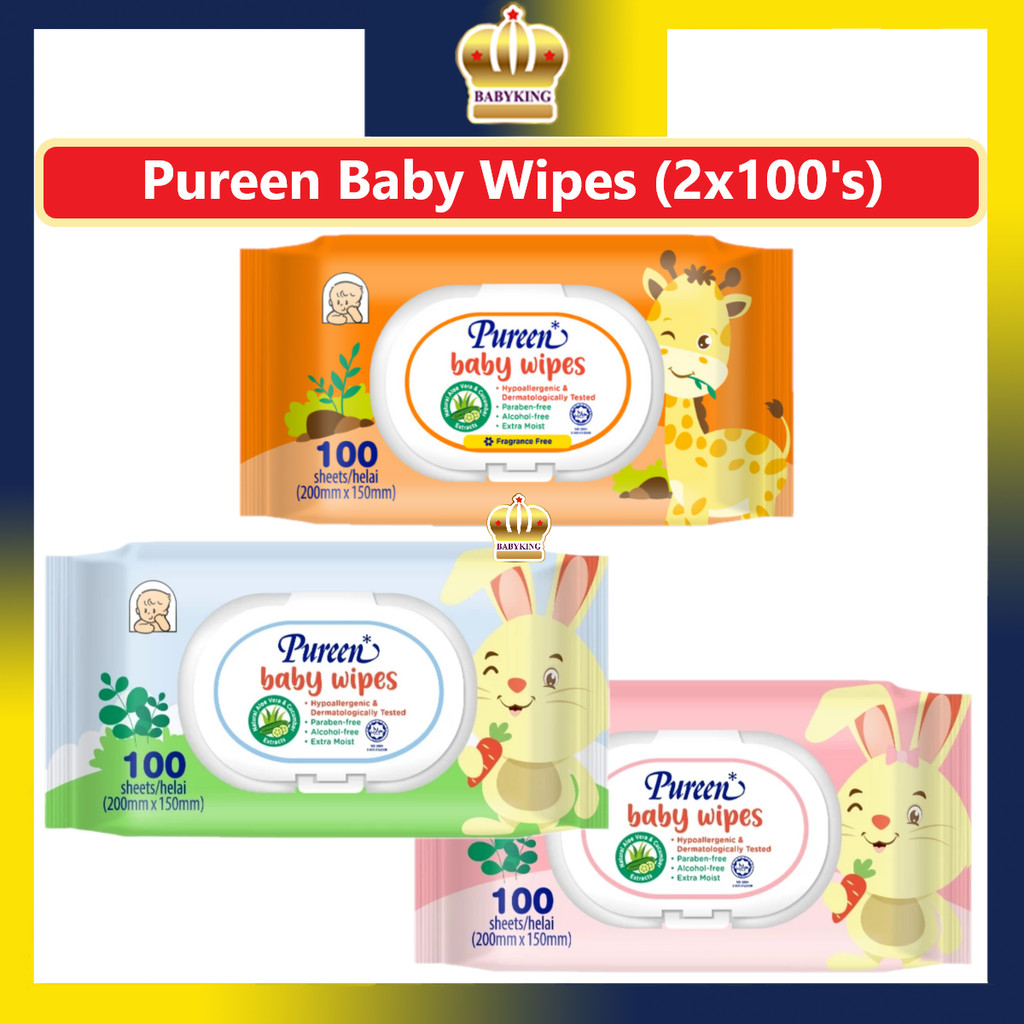 Original Pureen Baby Wipes Wet Tissue Tisu Basah - Fragrance Free ...