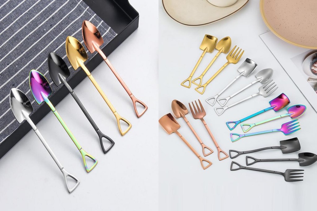 Stainless Steel Teaspoon Ice Cream Scoop Stainless Steel Mini Dessert ...
