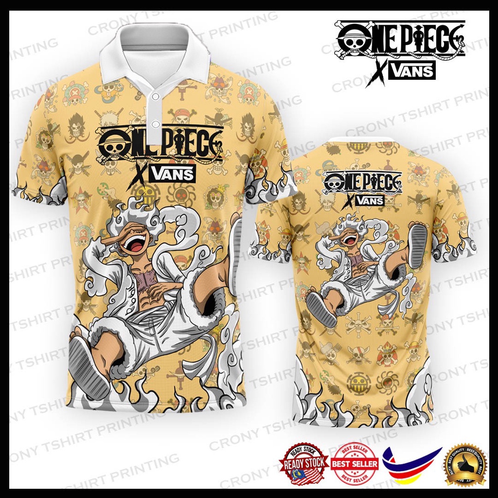 【Ready Stock】Kaki Panching X One Piece Luffy Sublimated T-Shirt | Baju ...