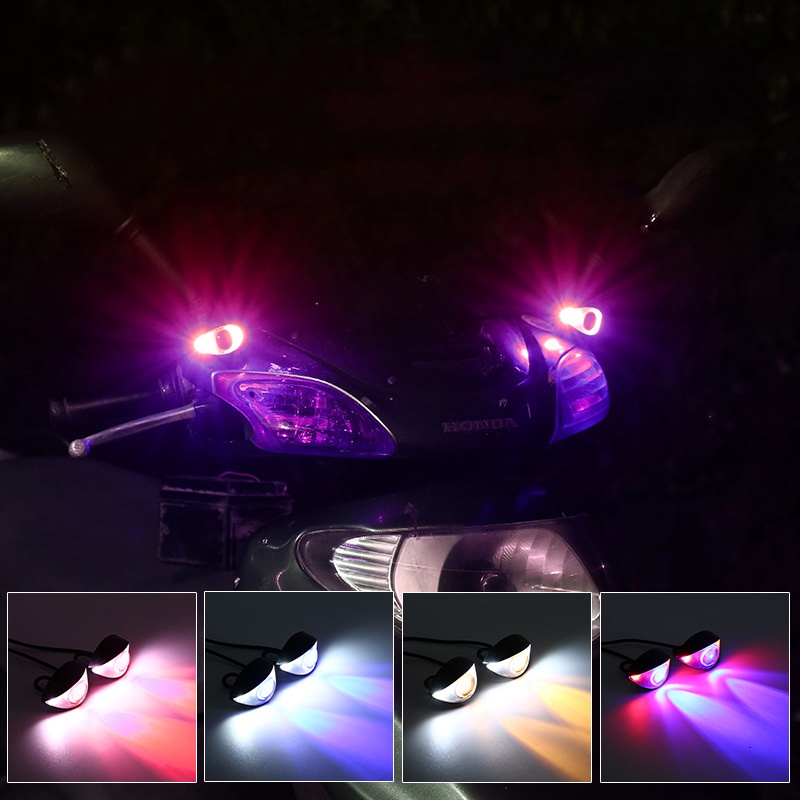2PCS Mini Driving Light LED Eagle Eye Lights with Controller Daytime ...