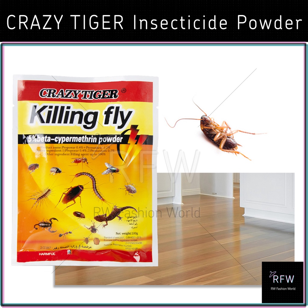 CRAZY TIGER Insecticide Powder / Serbuk Racun Serangga CRAZY TIGER ...