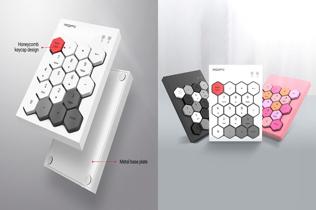 RGA Detachable Keycap Mini Keypad Computer Accessories 24GHz Desktop PC ...