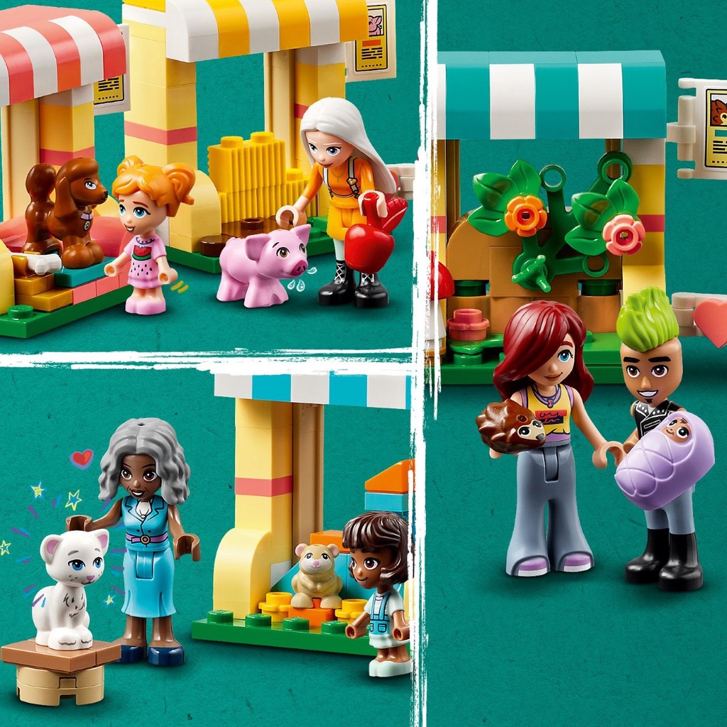 LEGO 42615 Friends Pet Adoption Day Building Toy Set (400 Pieces ...