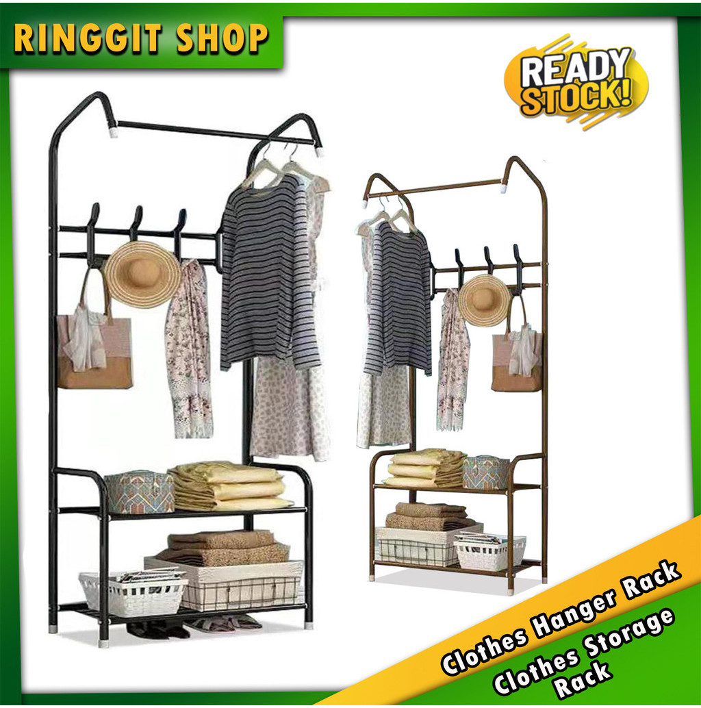 Ringgit Shop Clothes Hanger Rack Cloth Rack Clothes Storage Rack ...