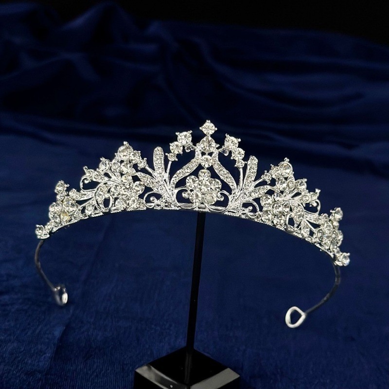 Silver plated Tiara Crown for Kids Girls Princess Headwear Birthday ...