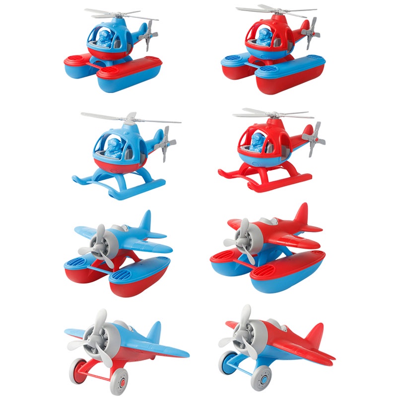 Fun Propeller Plastic Plane Model Toy Cartoon Beach Aircraft Wwii ...