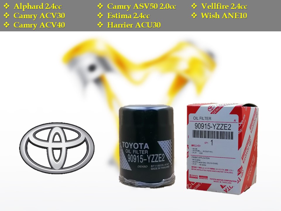 90915-YZZE2 Toyota - Camry ACV30 ACV40 ASV50 2.0cc Estima Alphard ...