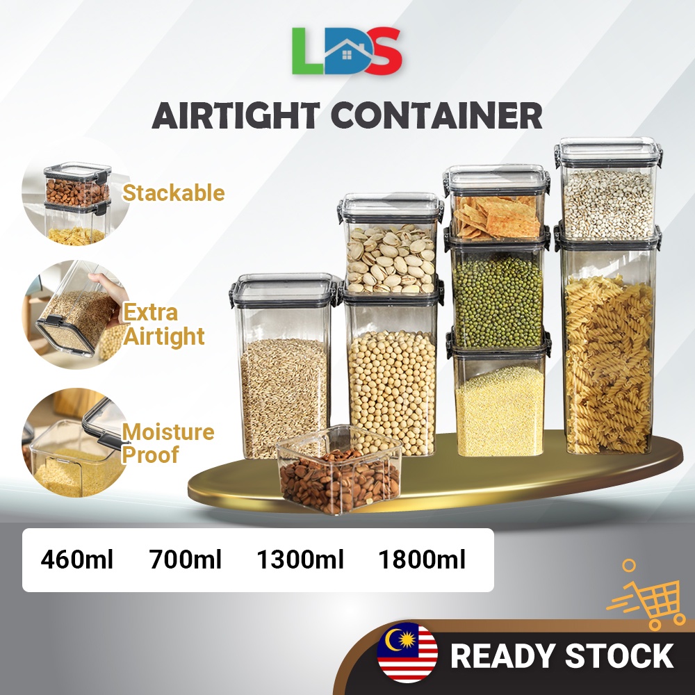 LDS Clip Food Storage 密封罐 Airtight Container Plastic Container Kitchen ...