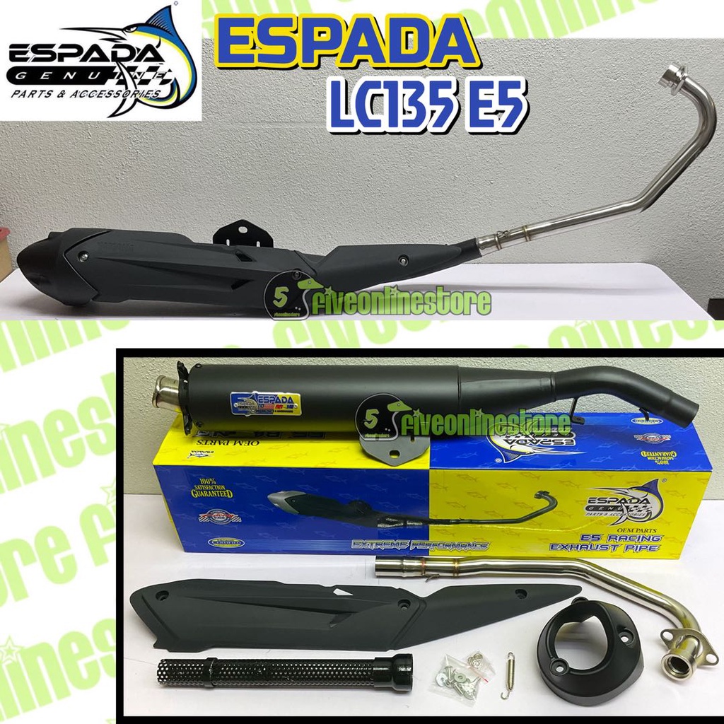 Exhaust Espada STD Cutting E4 E5 V5 E6 E7 BP1 BP2 LC135 Y15ZR Y16 RS150 ...