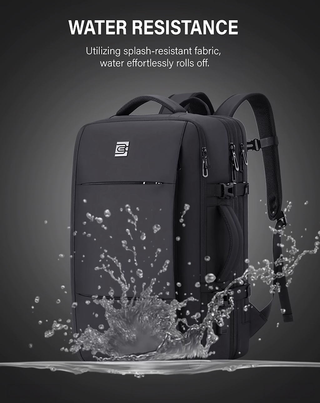 BRUNO CAVALLI Multifunctional EXPANDABLE 18" Travel Backpack with ...