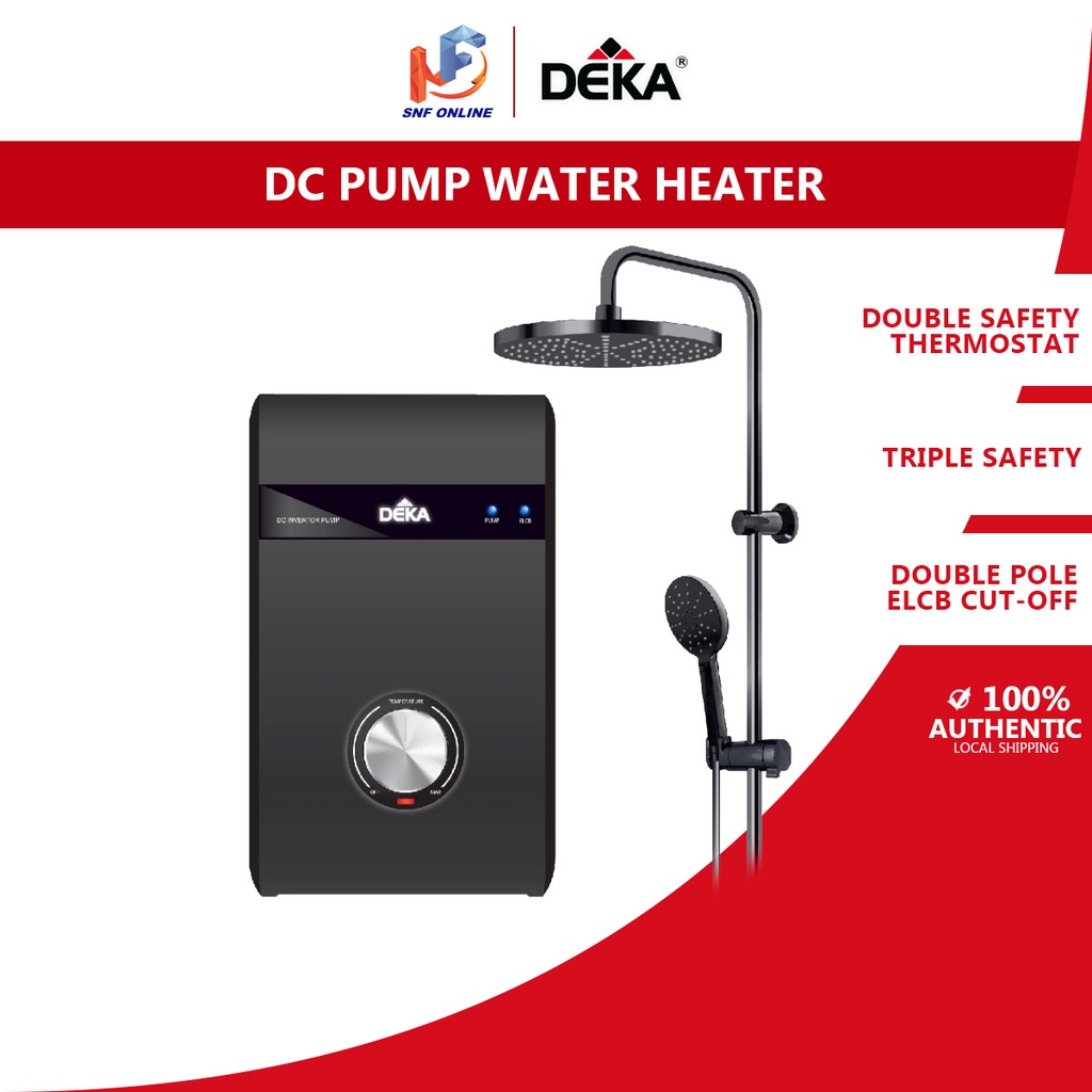 Deka PRO Series Rain Shower Water Heater PRO600RSP-MB | Shopee Malaysia