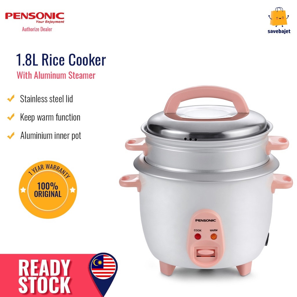 PENSONIC Rice Cooker (1.8L) PRC-1802S | Shopee Malaysia
