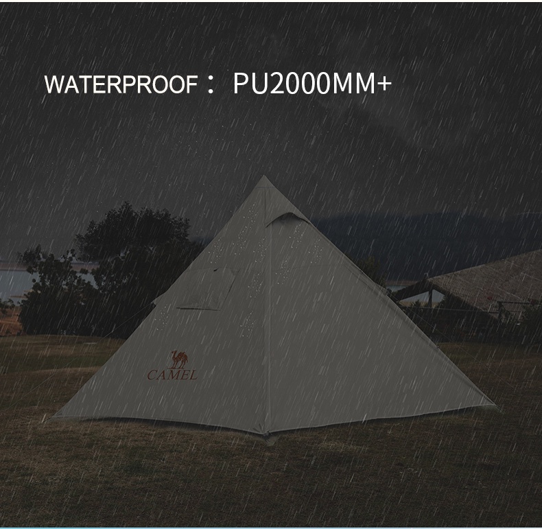 CAMEL CROWN Outdoor Pentagonal Pyramid Tent, Suitable for 2-3 People | Shopee Malaysia