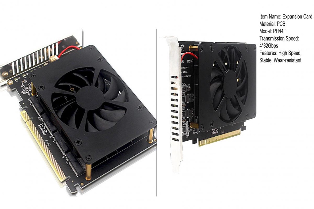 COOD High-performance and Stable 4-disk Ssd Array Card Motherboard Pcie ...