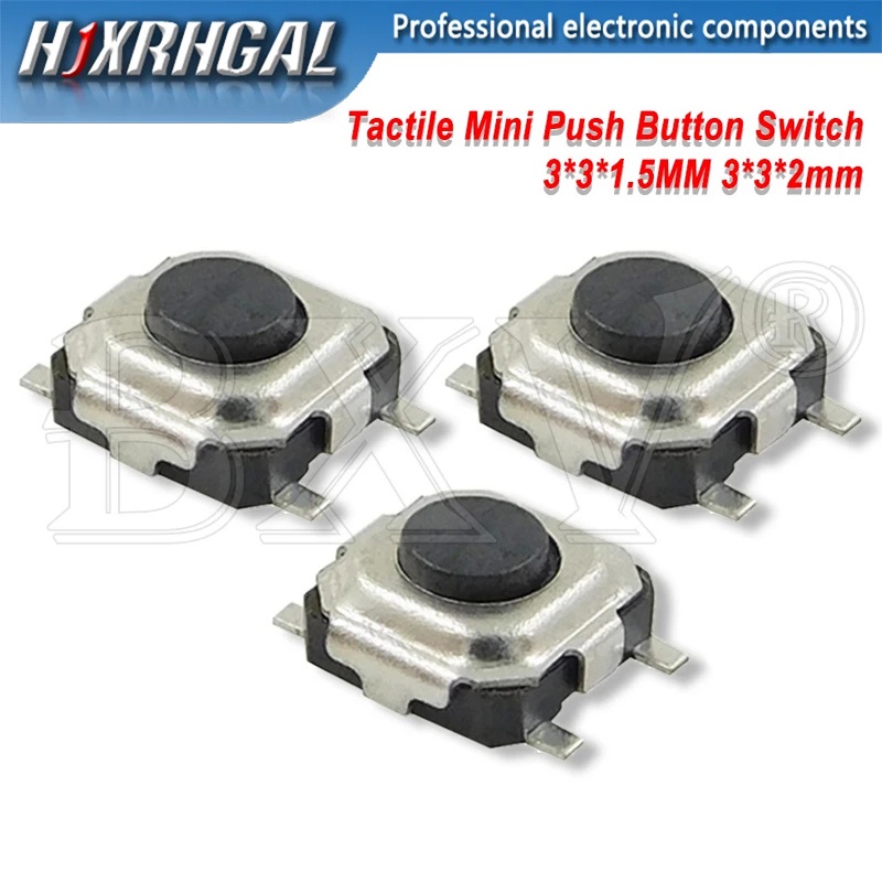 50PCS 3 * 3 * 1.5mm SNT light touch mini button switch micro switch ...