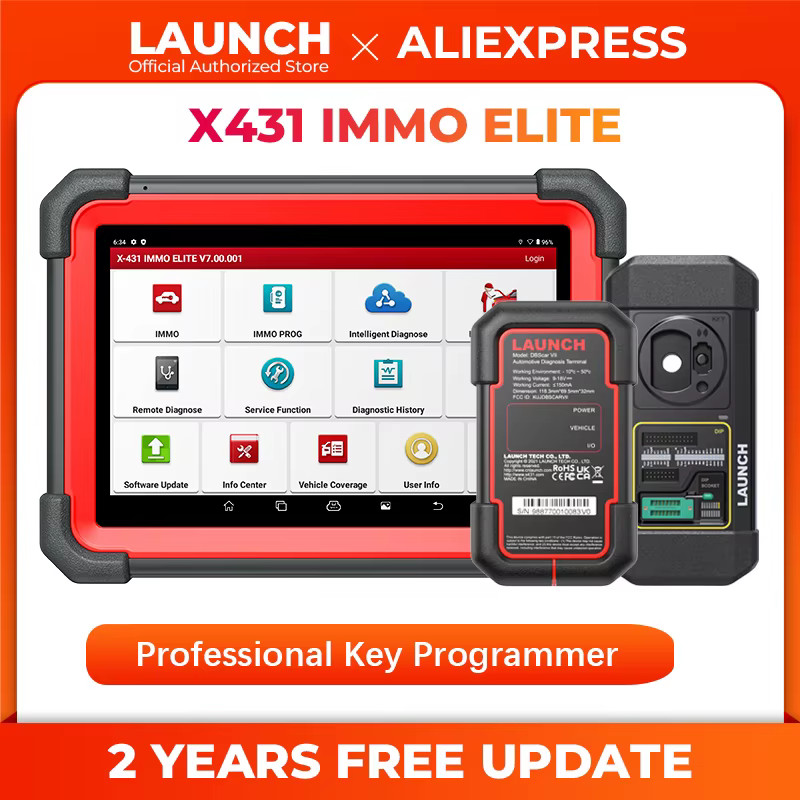 LAUNCH X431 IMMO Elite Key Programming Tool Automotive Key Programmer Immobilizer Diagnostic ...