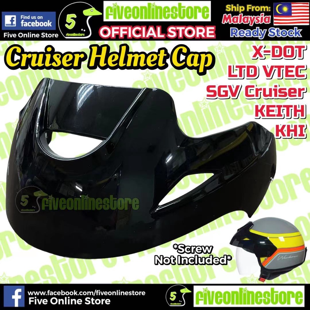 Helmet Cruiser Cap Peak SGV Cruiser 1,2,3 / SGV Rider / KHI Cruiser ...