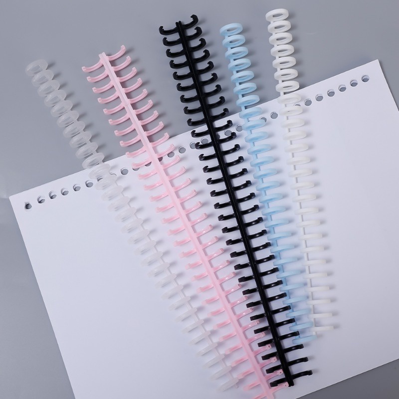 30 Holes Cuttable Binder Ring Strip / Plastic Detachable Loose-Leaf ...