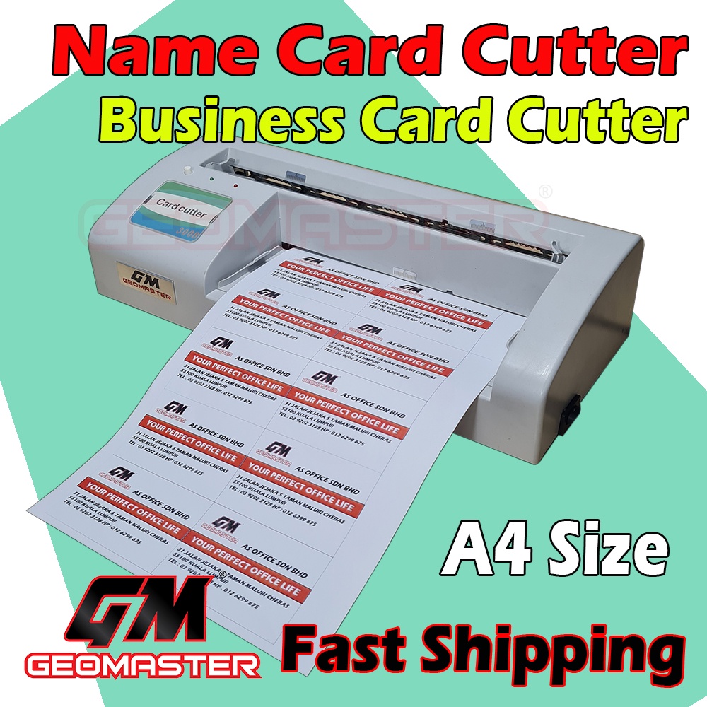 Geomaster Name Card Cutter NK-47 Automatic/Name Card Cutter Mesin A4 ...
