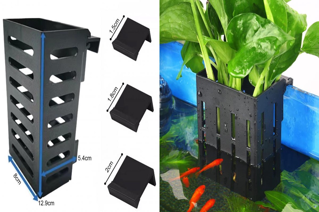 [Ready stock] Fish Tank Hydroponic Box Aquarium Planter with Suction ...