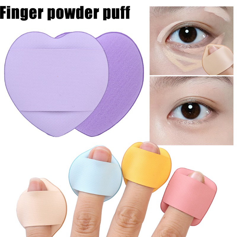 [ Featured ] Mini Cotton Candy Finger Powder Puff - Wet and Dry Drop ...