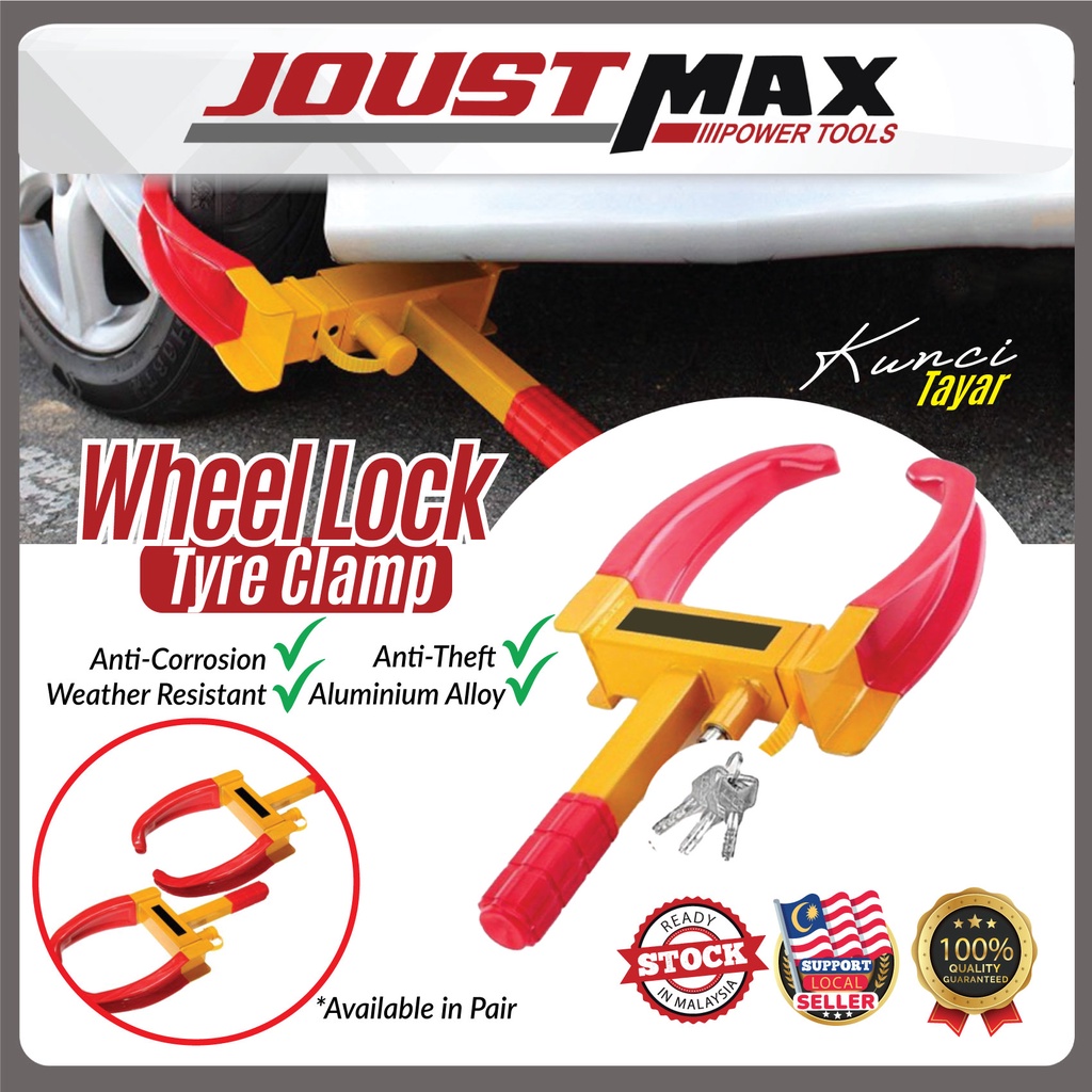 Universal Car Wheel Lock Anti-Theft Tyre Car Clamp Safety Tire Security ...