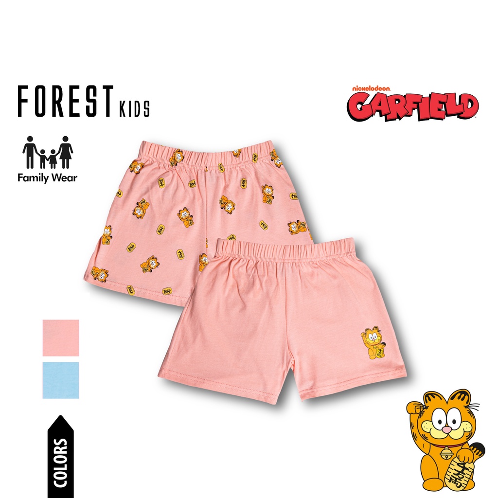 (2 Pc) Forest X Garfield Girls 100% Cotton Short Bottom Pyjamas ...