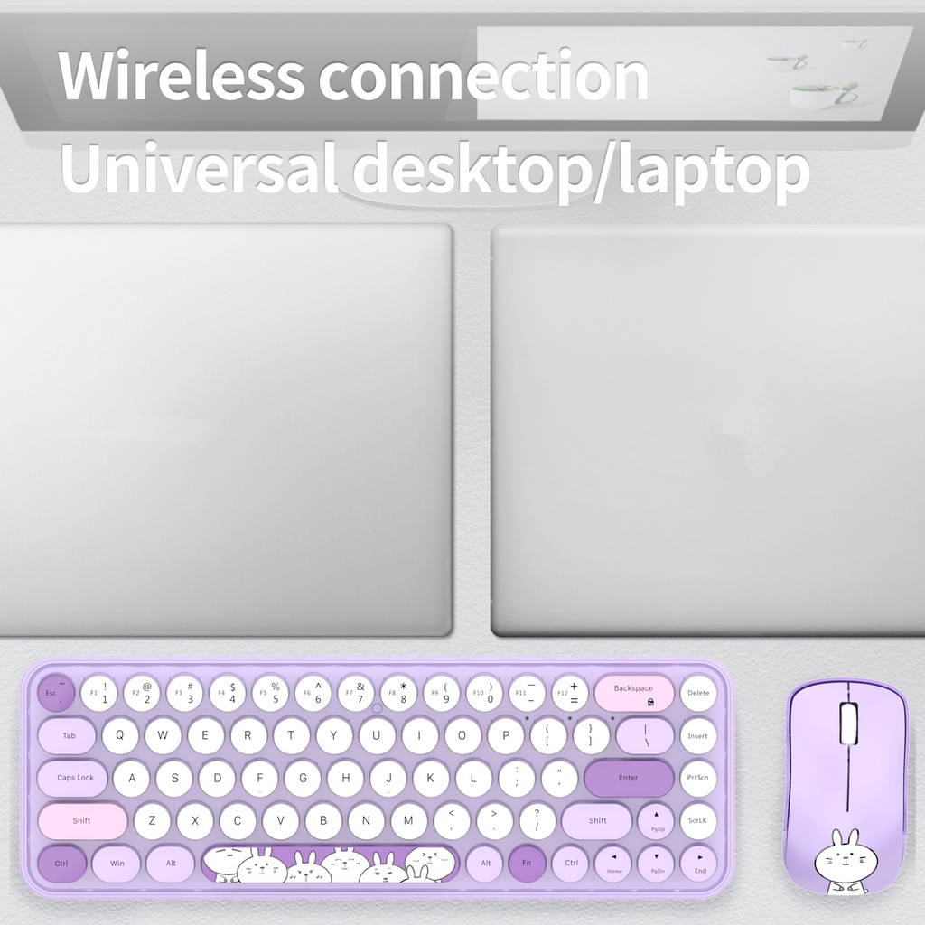 MOFII I Bean Pro Wireless Keyboard Mouse Combo Set Office Cute PC ...