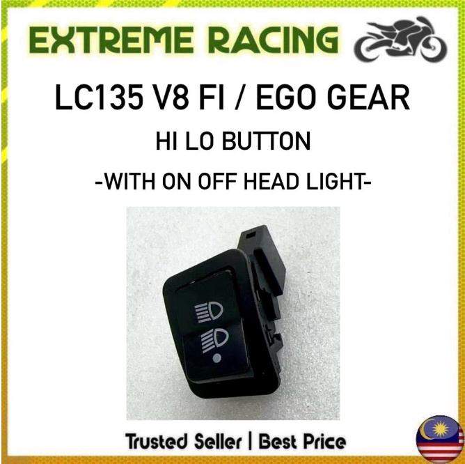 Hi Lo High Low Button With On Off Head Light Switch Yamaha LC135 Fi V8 ...