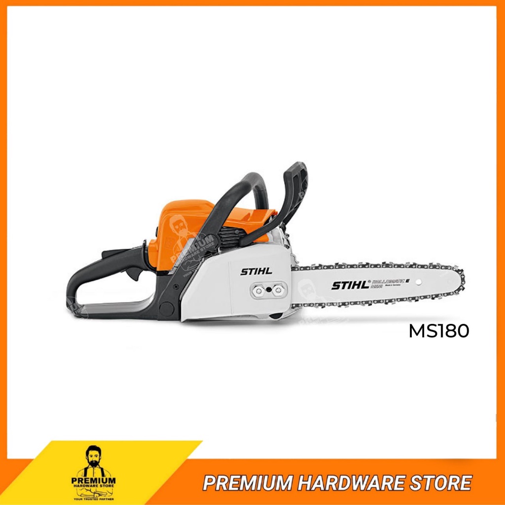 STIHL Chainsaw MS170 12" Inch Guide Bar Lightweight Chainsaw Machine Heavy Duty Petrol Mesin ...