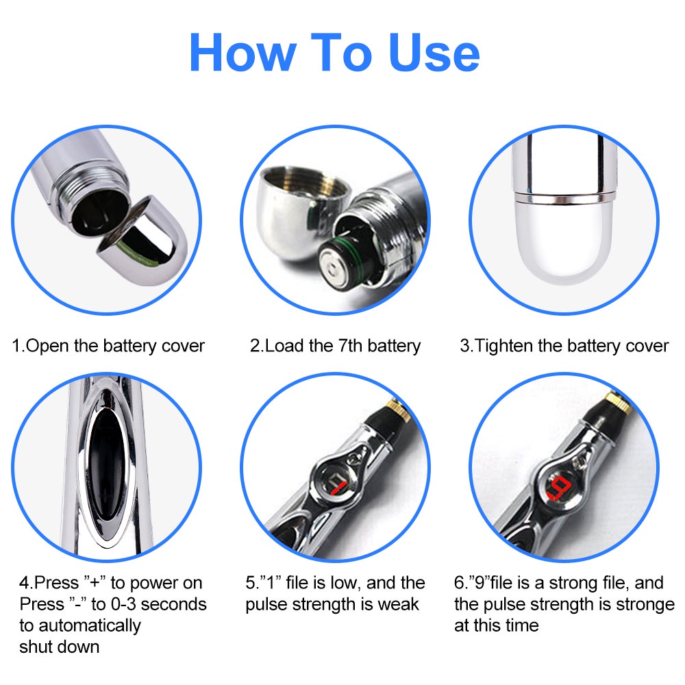Meridian pen Electronic meridian pen Automatic universal pulse therapy ...