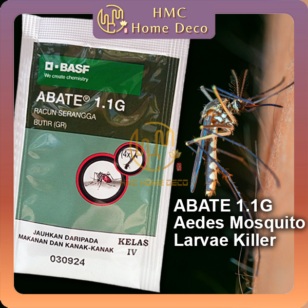10g ABATE 1.1G Aedes Mosquito Larvae Killer Insecticide / Racun Serangga Jentik Nyamuk BASF ...