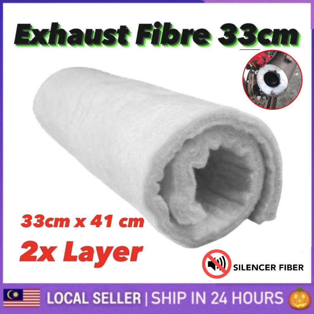 Racing White Fiberglass 2 Layer Exhaust Pipe Ekzos 33cm x 43cm Tebal ...