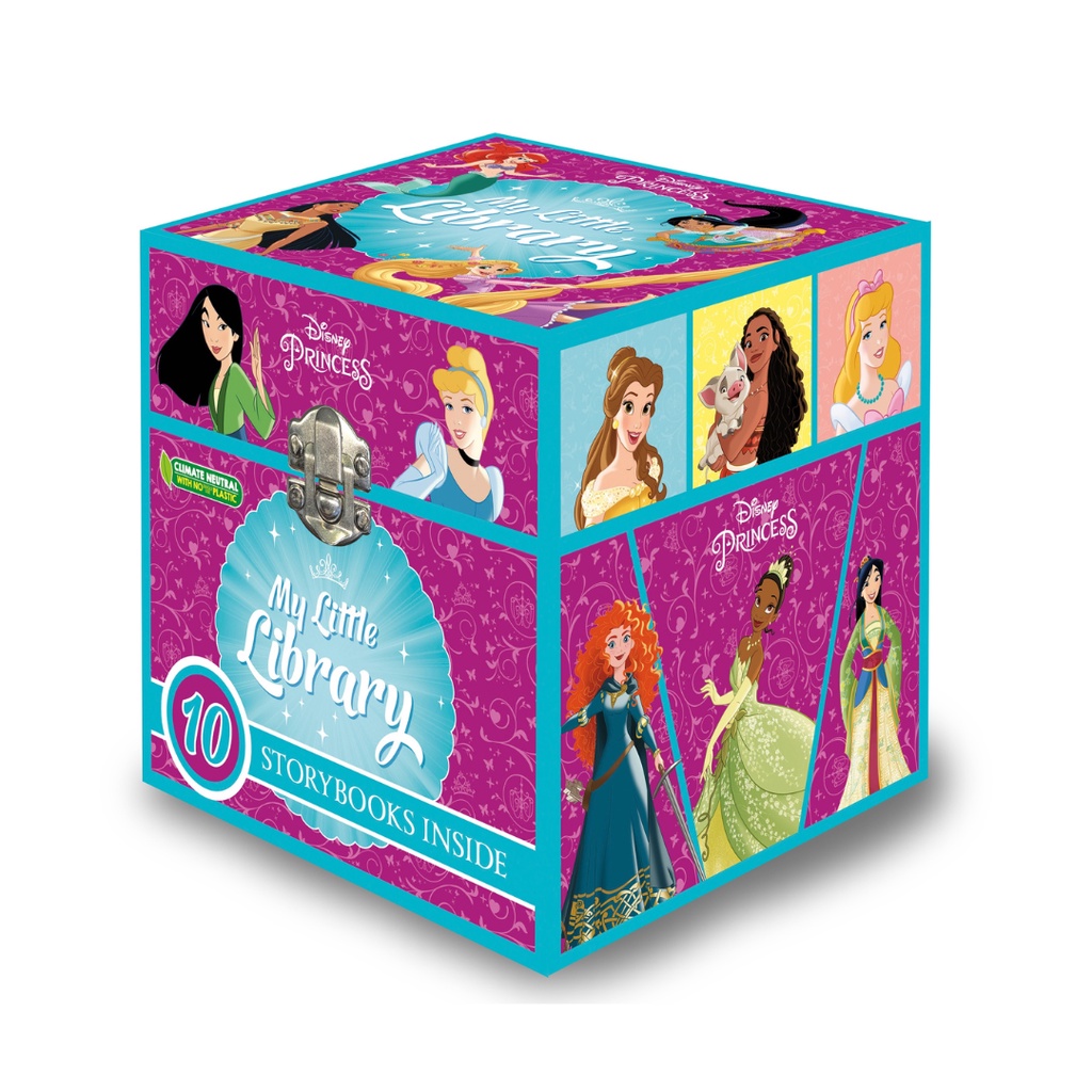 Disney Princess Boxset Little Storytime Library 10 Story Books Gift Set ...