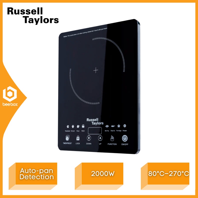 Russell Taylors Induction Cooker 2000W Electric Portable Hob IC-10 IC10 ...