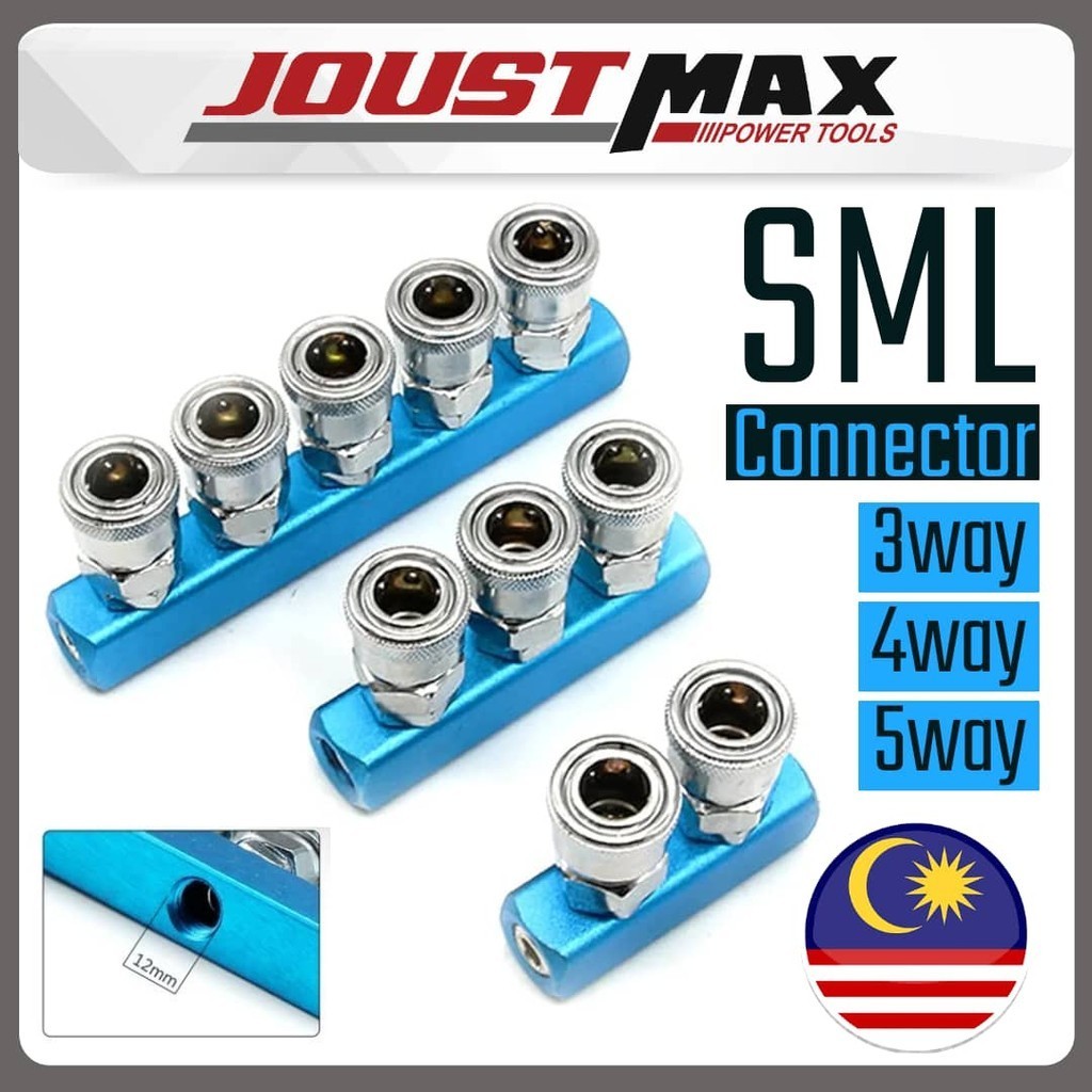 SML 3way/4way/5way Compressor Fitting 1/4Quick Connector Air Has ...