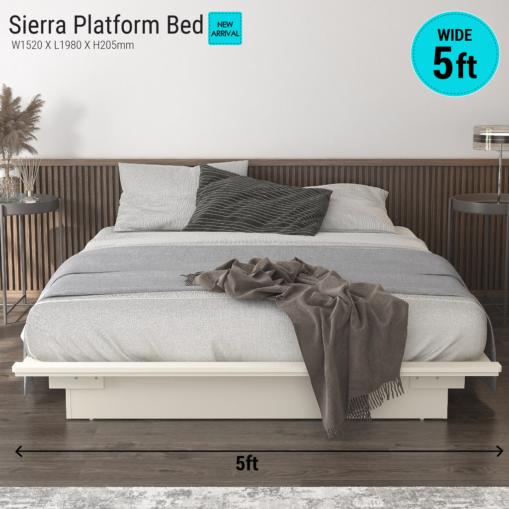 Synergy House Sierra Japanese Zen Platform Bed - Queen (5ft) | Shopee ...