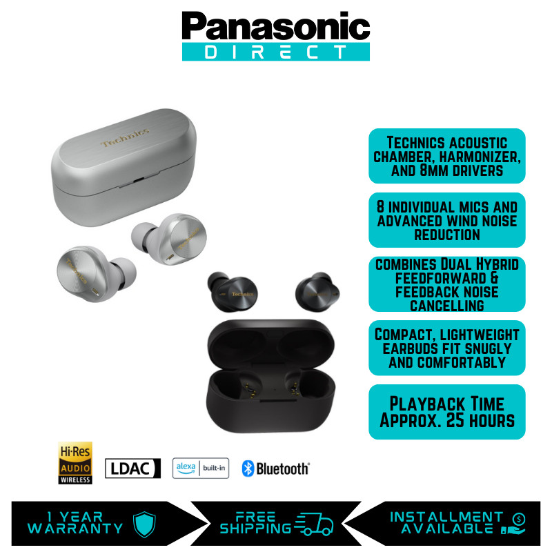Panasonic EAH-AZ80 True Wireless Noise Cancelling EARPHONES with ...