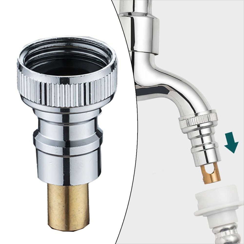 (MULSTORE) Brass Faucet Adapter Washing Machine Automatic Water Stop ...