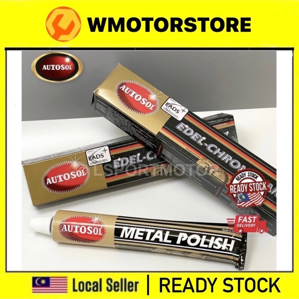 100% Original AUTOSOL METAL POLISH RUST (GERMANY) CHROME REMOVER POLISH ...