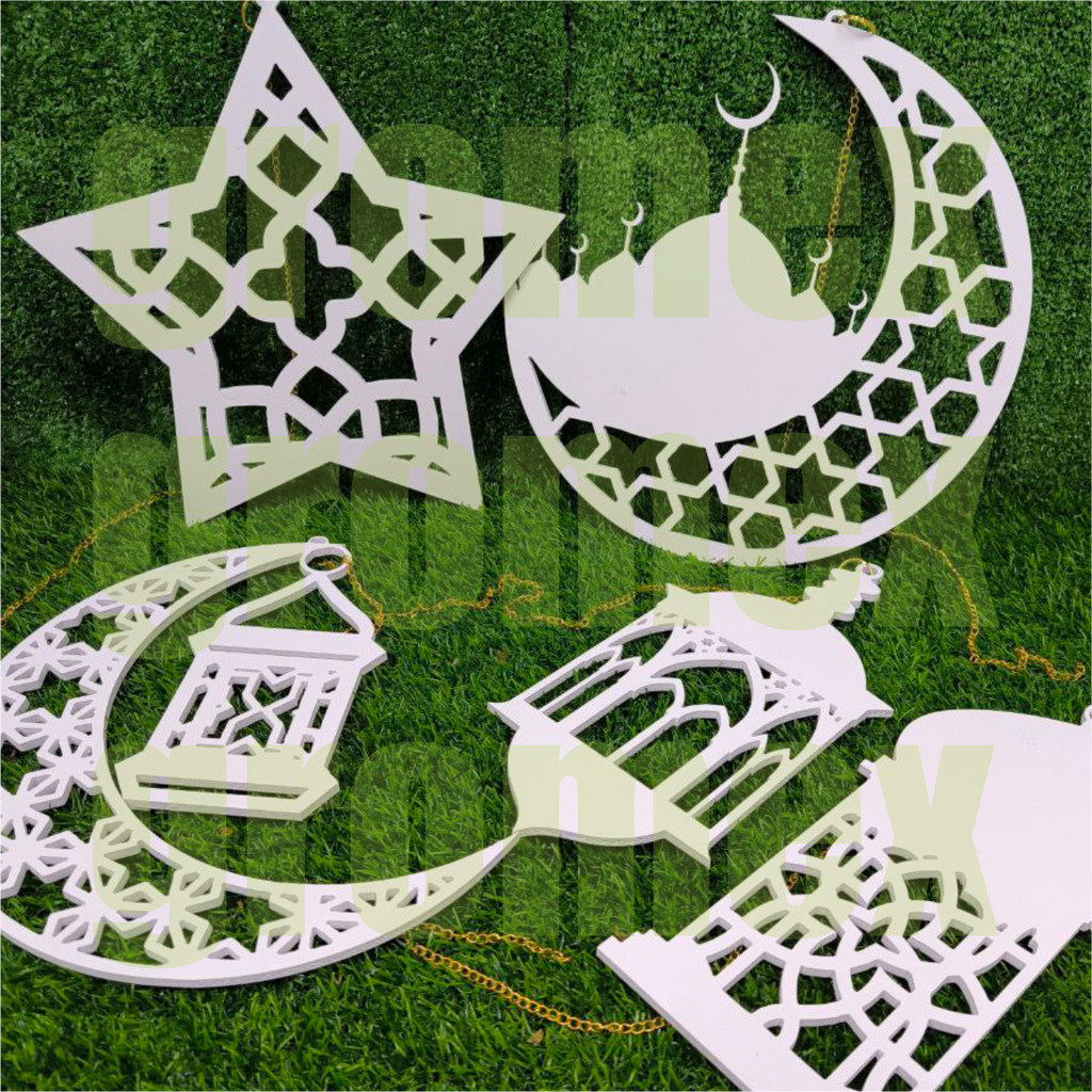 Indoor outdoor raya hanging decor with gold chain living room garden ...