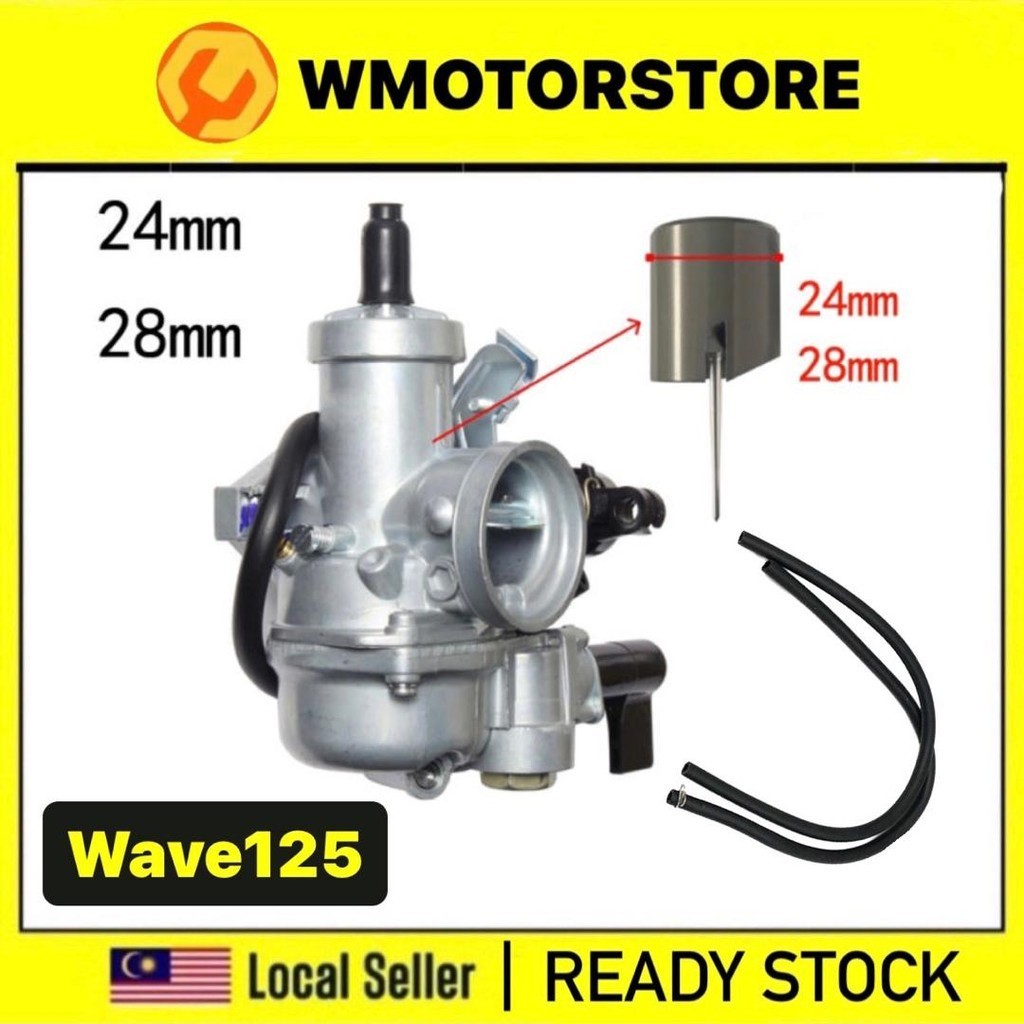 Racing Carburetor Wave125 24MM 28MM W125 WAVE 125 Modify EX5 DREAM Carb Honda wave 125 S X ...