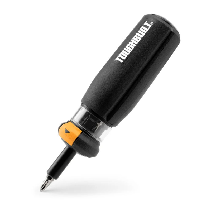 TOUGHBUILT Multi-Bit Reversible Ratchet Wrench 6 in 1 Automatic Reload ...