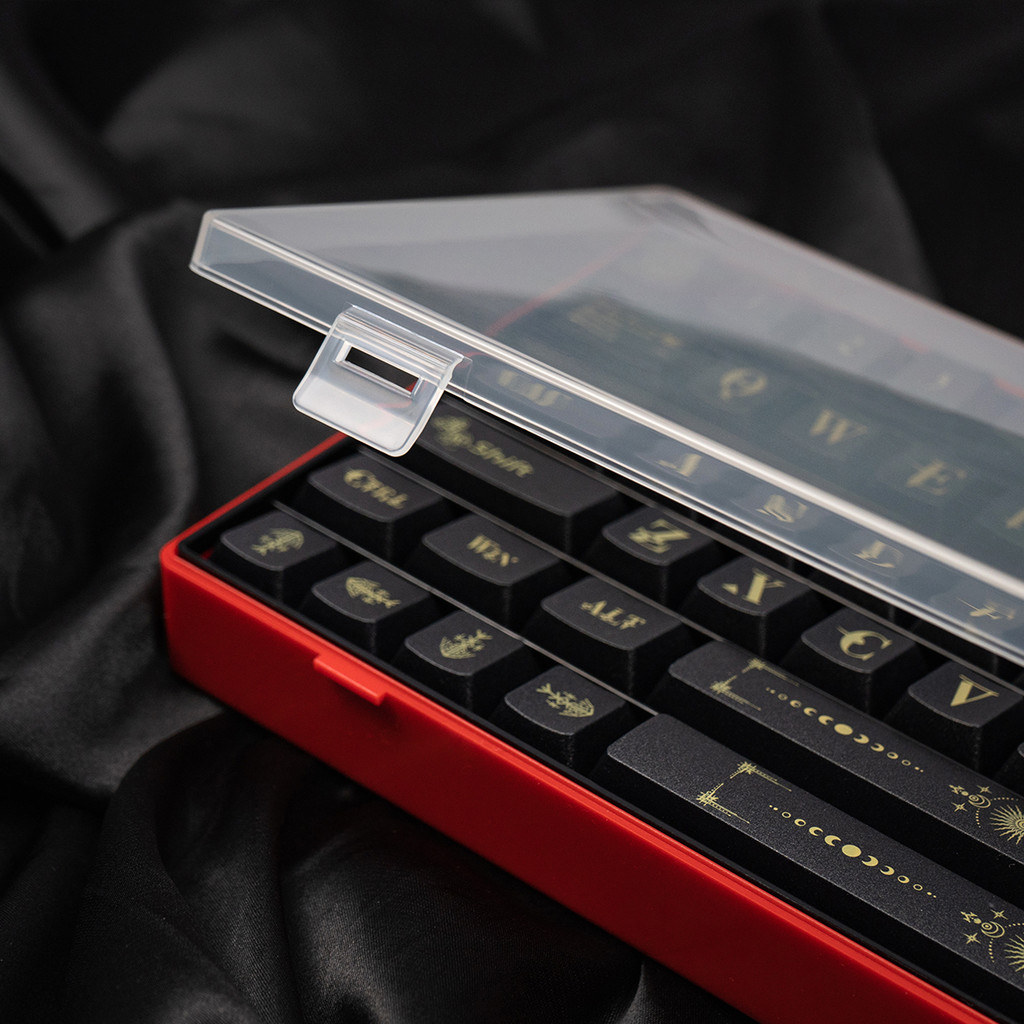 Black Red Keycaps display Container Storage Box Display Can for ...