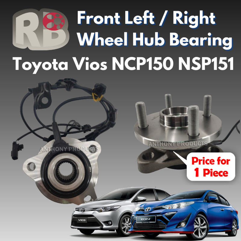 Toyota Vios NCP150, NSP151 RB Bearing Front Left / Right/ Rear Wheel ...