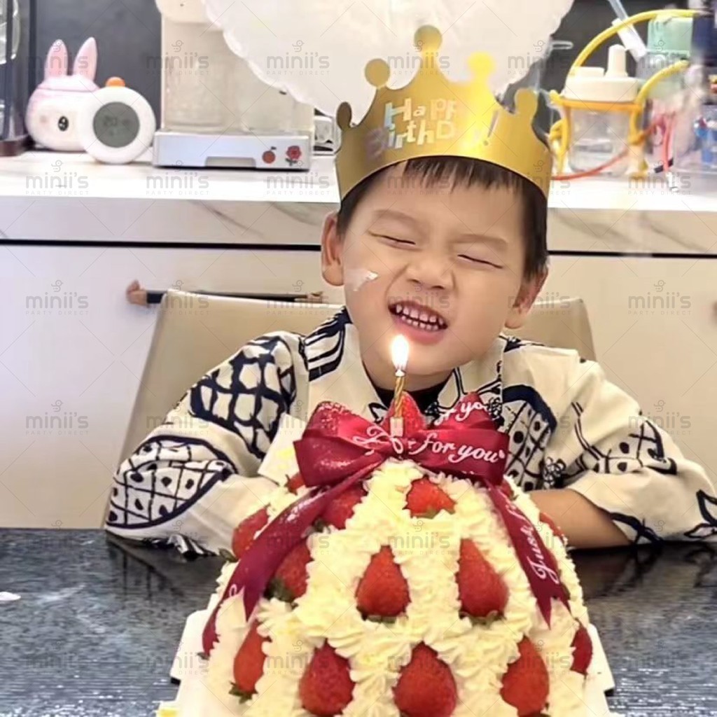 MINIIS Happy Birthday Hat For Kid Adult Birthday Cap Topi Birthday ...