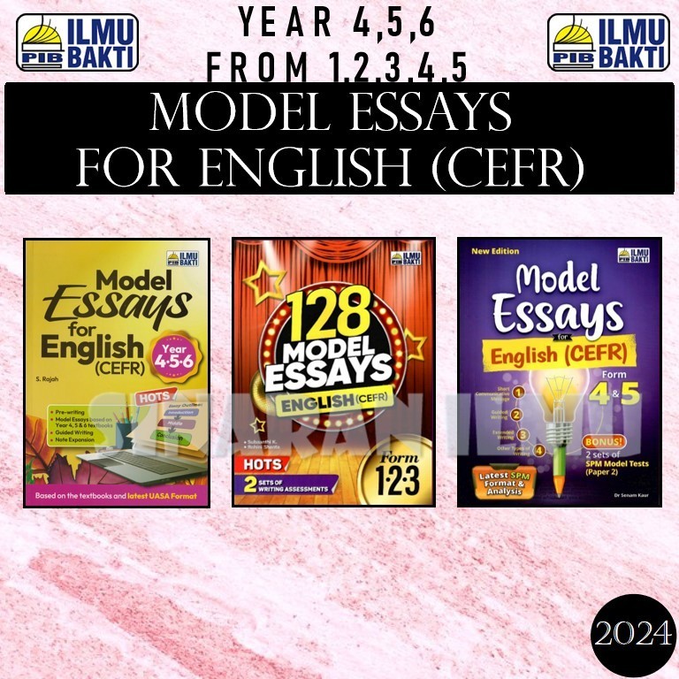 NEW EDITION MODEL ESSAYS FOR ENGLISH CEFR FROM 1,2,3,4,5 YEAR 4,5,6 ...