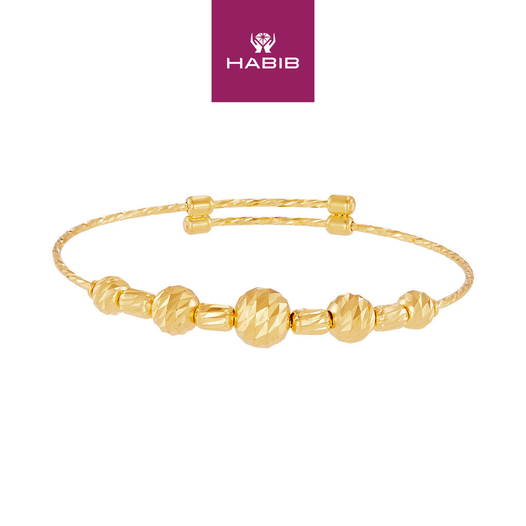 HABIB 916/22K Yellow Gold Bangle (for baby) CBBG 0040124 | Shopee Malaysia